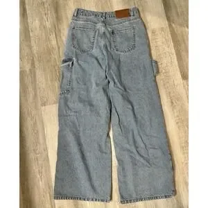 Cider | Jeans | Cider Jeans Womens Small Wide Leg Mid Rise Cargo Jean ...